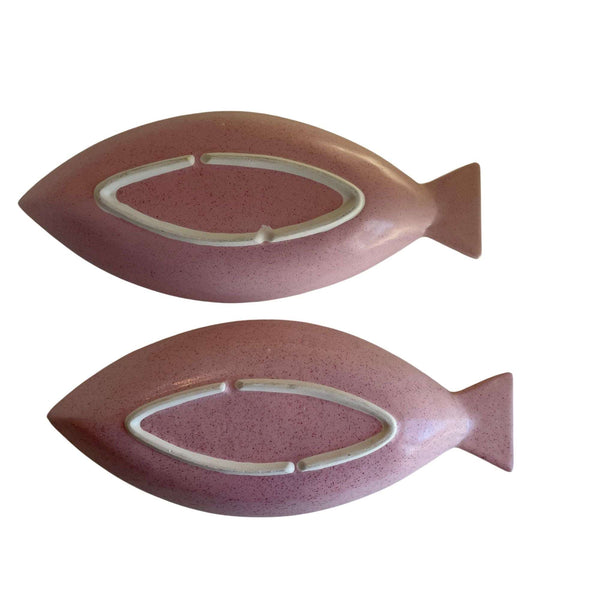Mid Century Modern Ceramic Fish Serving Trays - A Pair – Selective Salvage