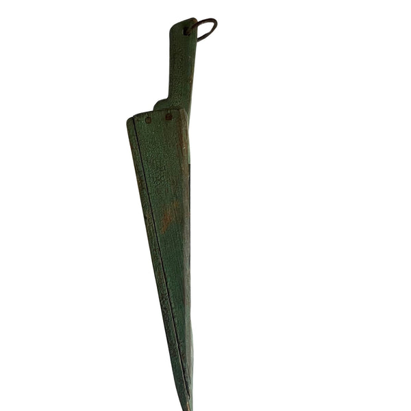 Handmade wooden Dust Pan, painted green (c 1920s) – Selective Salvage