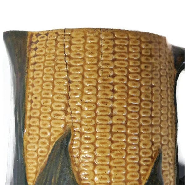Antique Brush McCoy Majolica corn pitcher (c 1910) – Selective Salvage